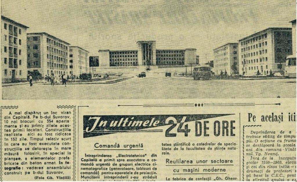 Bulevardul Suvorov actualul Bulevard Eroilor intre anii 1959-1962 ...